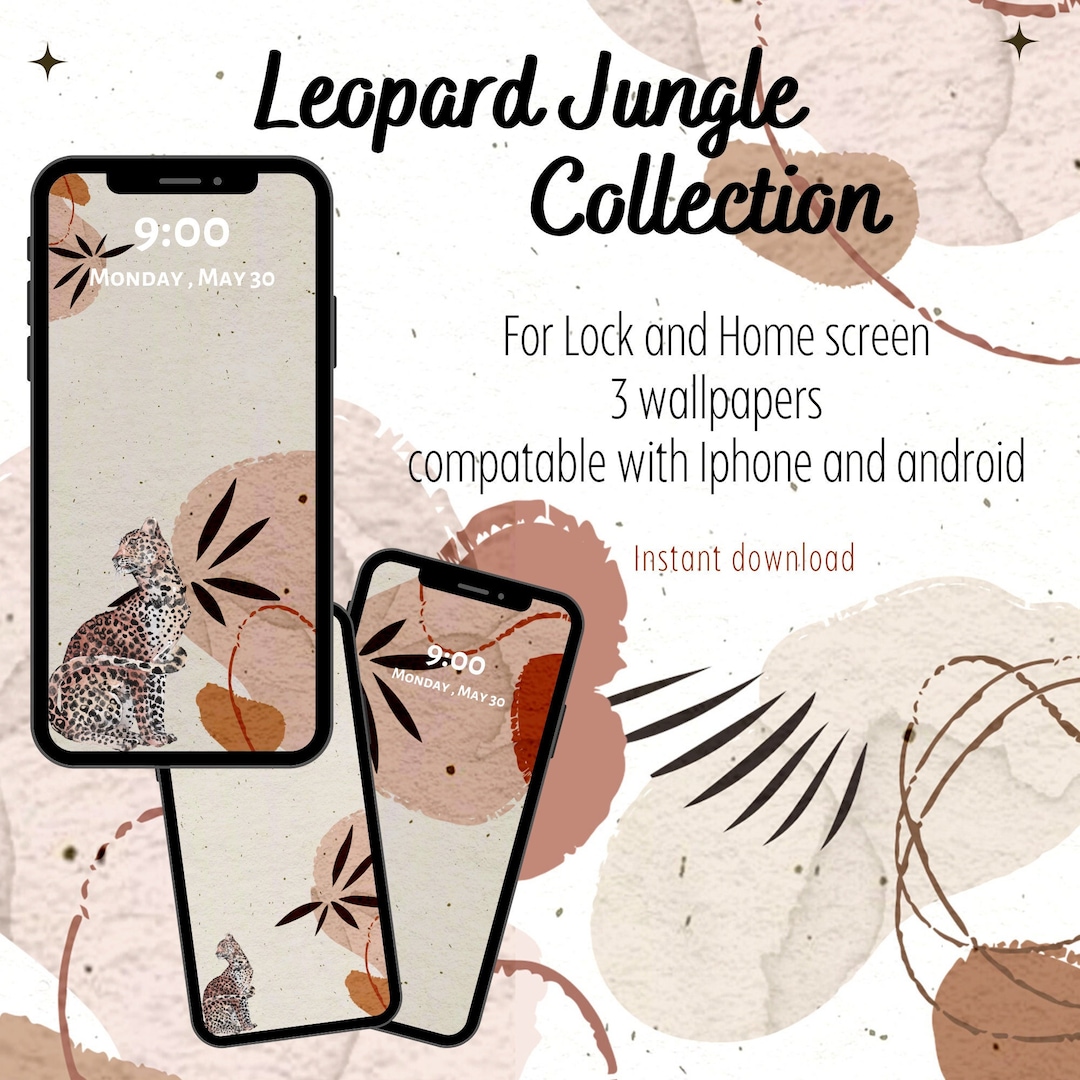 Leopard Jungle iPhone Wallpaper - Screen Saver - Lock Screen and Home ...