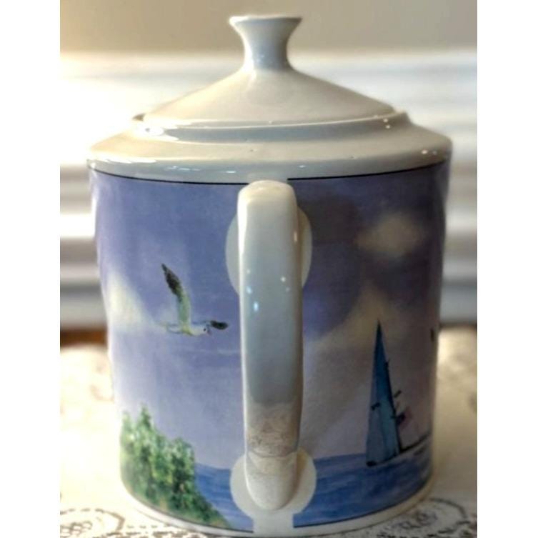 Thomson Pottery, Lighthouse, Ceramic, Teapot, Beach, Seagulls, Boat, 6 ...