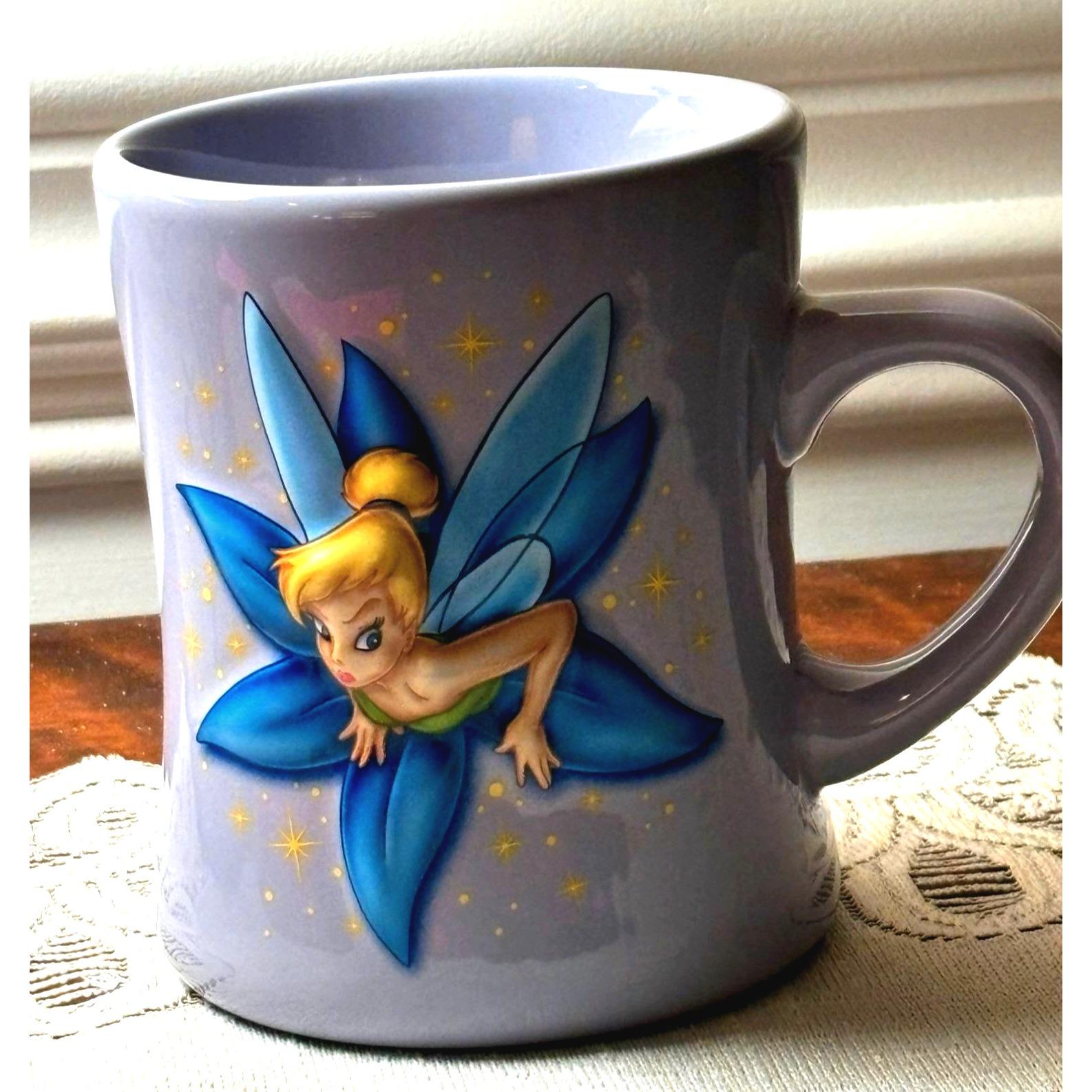 Vintage, Retired, Disney, 3D Tinkerbell Mug, Tinkerbell Stuck in Flower ...