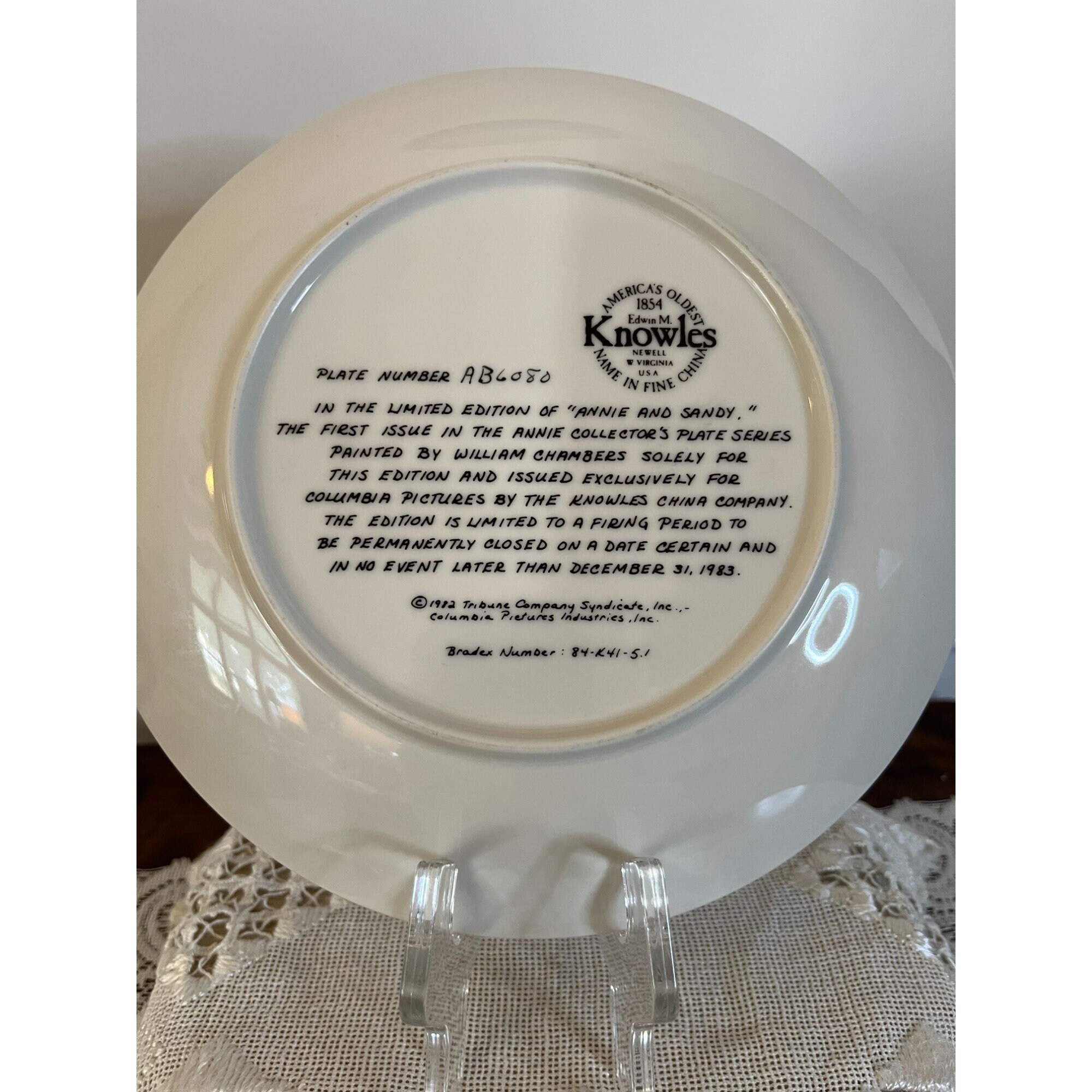 Vintage, 1982, Knowles, Exclusive, Annie and Sandy, Numbered, Collector ...