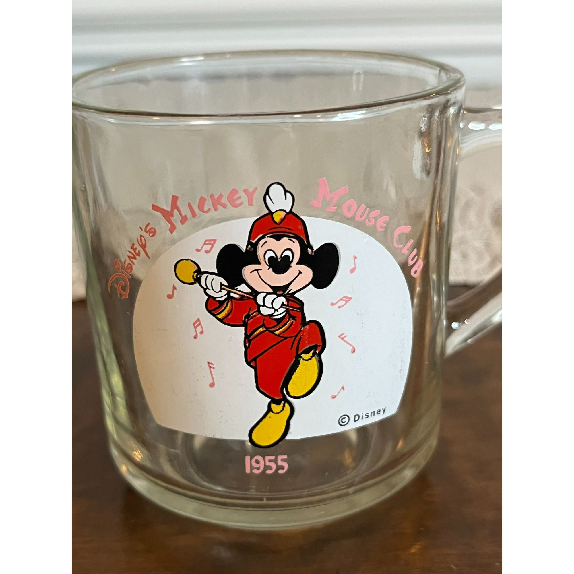 Vintage Disney Mickey Mouse Movie 8 Oz Glass Mugs. Set of 4. - Etsy