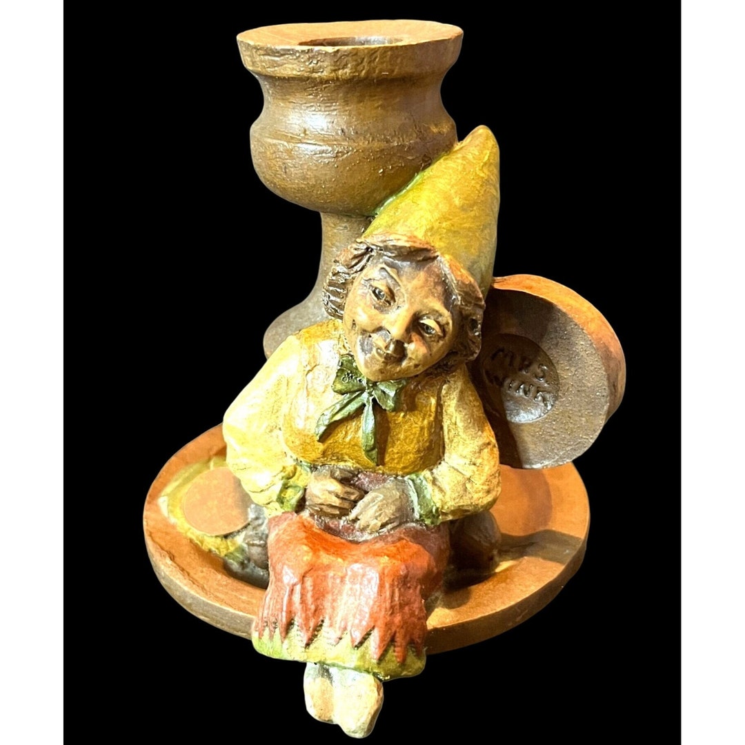 Rare, Vintage Tom Clark Mrs. Wink 73 Gnome Resin, Wood Look ...