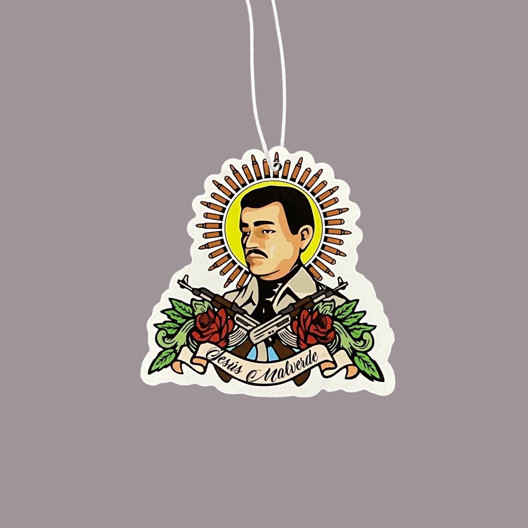 Jesus Malverde Air Freshener | Aromantisante De Carro | - Etsy
