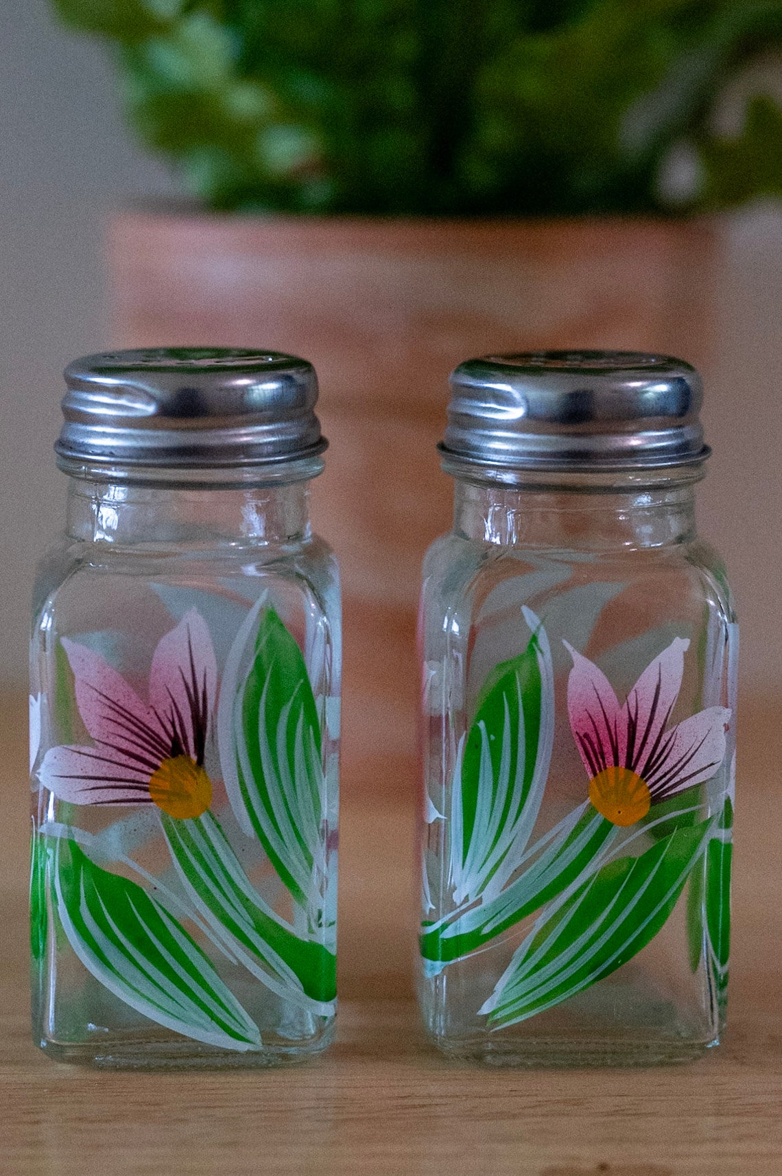 Hand Painted Salt and Pepper Shakers - Etsy