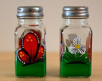 Hand Painted Salt and Pepper Shakers - Etsy