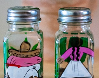 Hand Painted Salt and Pepper Shakers - Etsy
