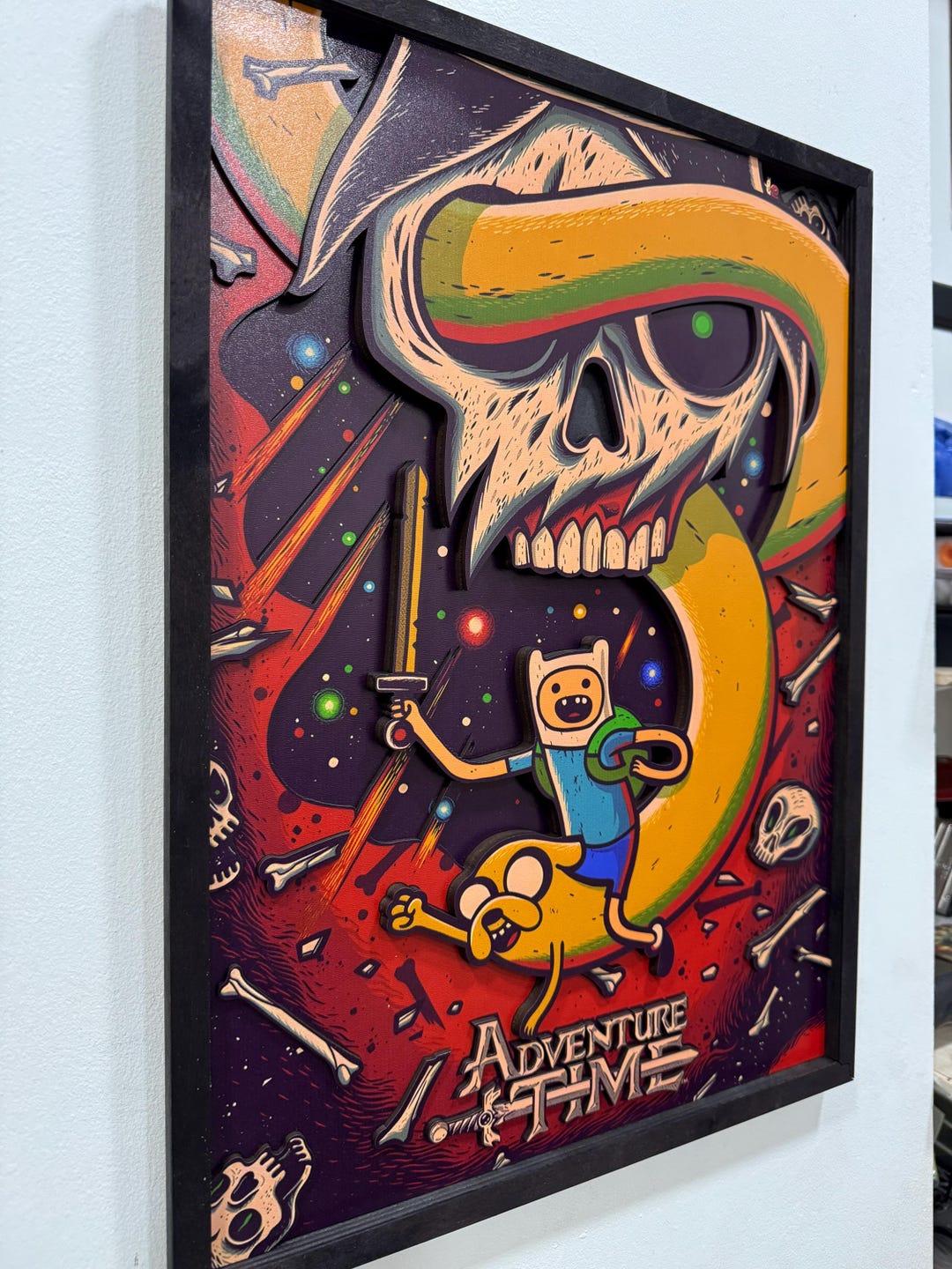Adventure Time – 3D Poster – Finn & Jake Poster – Wooden Wall Art - Etsy UK