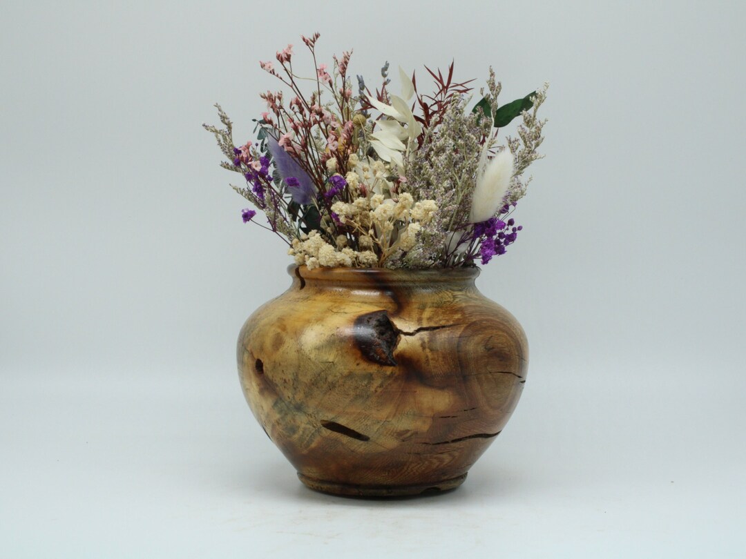 Hand Turned Texas Brown Turkey Fig Vase - Etsy
