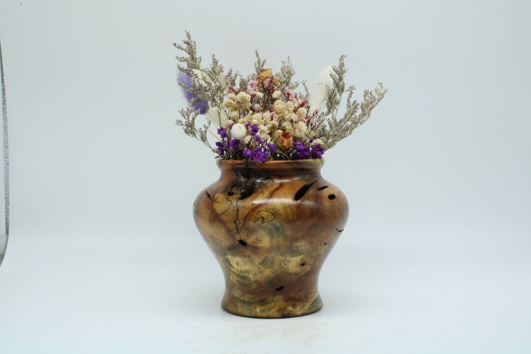 Hand Turned Texas Brown Turkey Fig Vase - Etsy