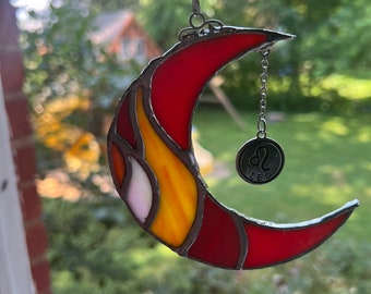 Leo Stained Glass - Etsy
