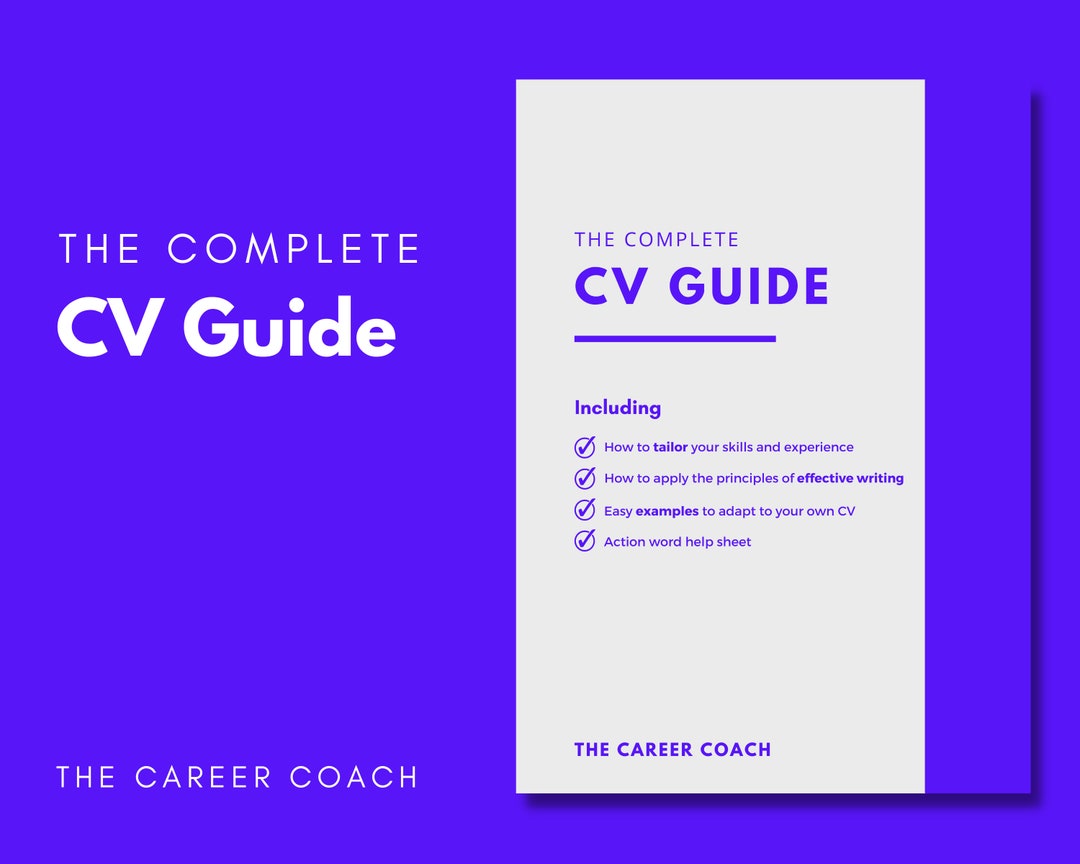 The Complete CV Guide Including Professional Modern Editable CV ...