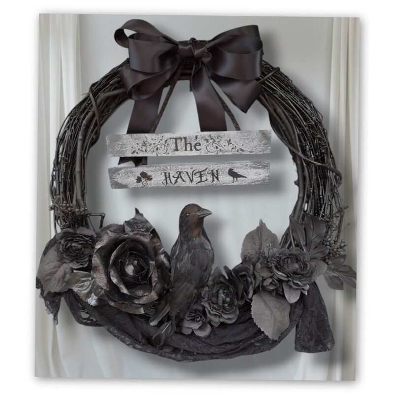 Halloween Raven Decor - Etsy