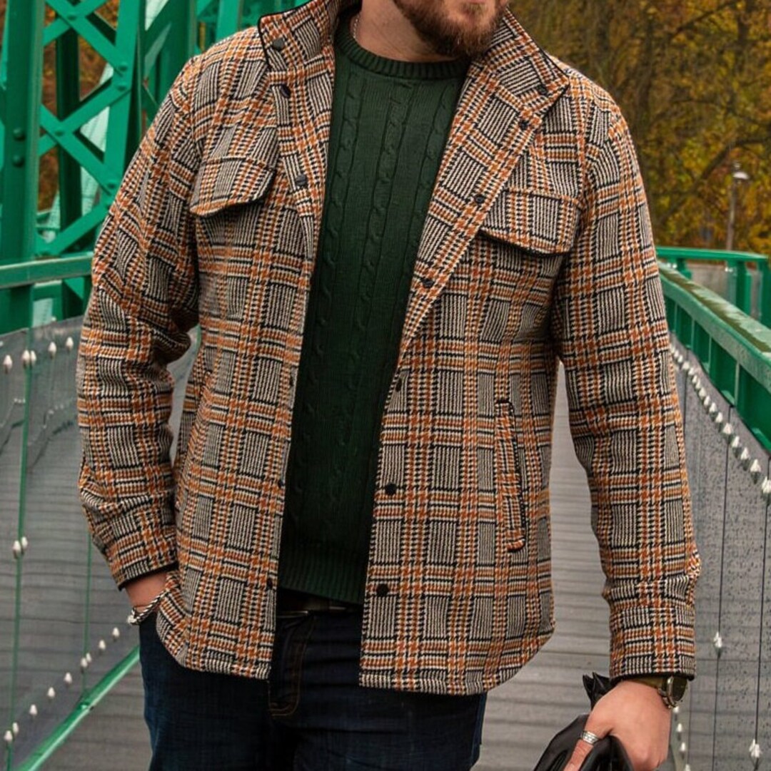 Lightweight Fall Men's Wool Jacket. Business Comfortable Comfortable ...