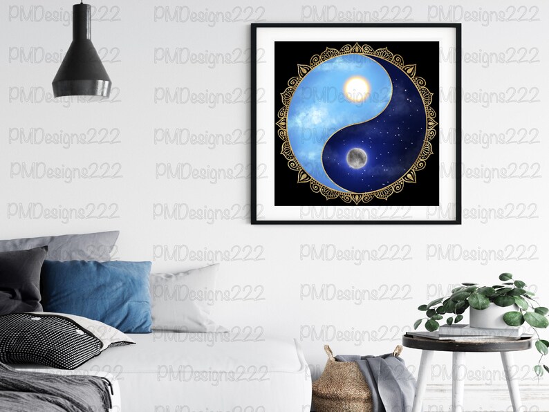 Sun and Moon Yin Yang Png Celestial Png Yin Yang Sublimation - Etsy