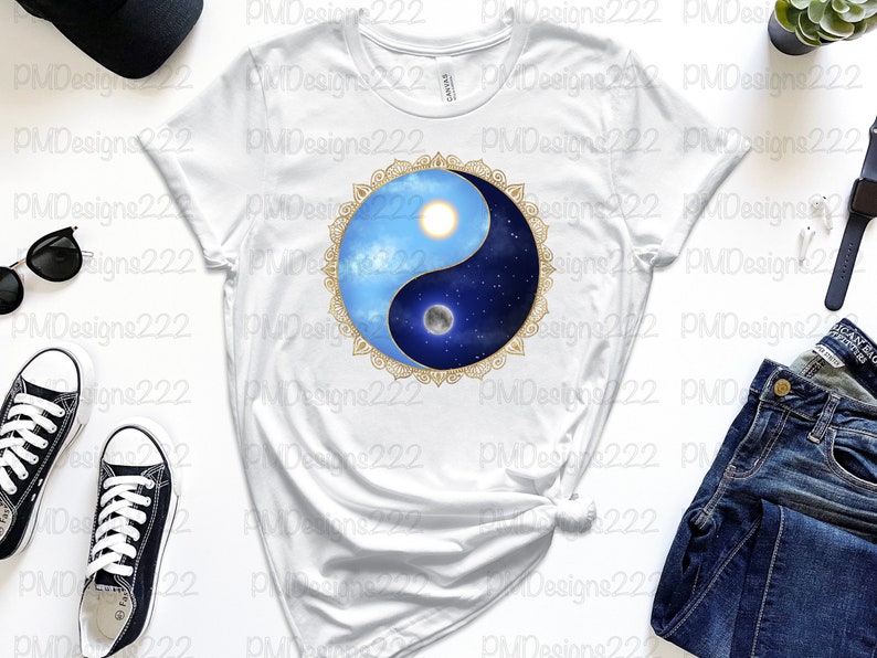 Sun and Moon Yin Yang Png Celestial Png Yin Yang Sublimation - Etsy