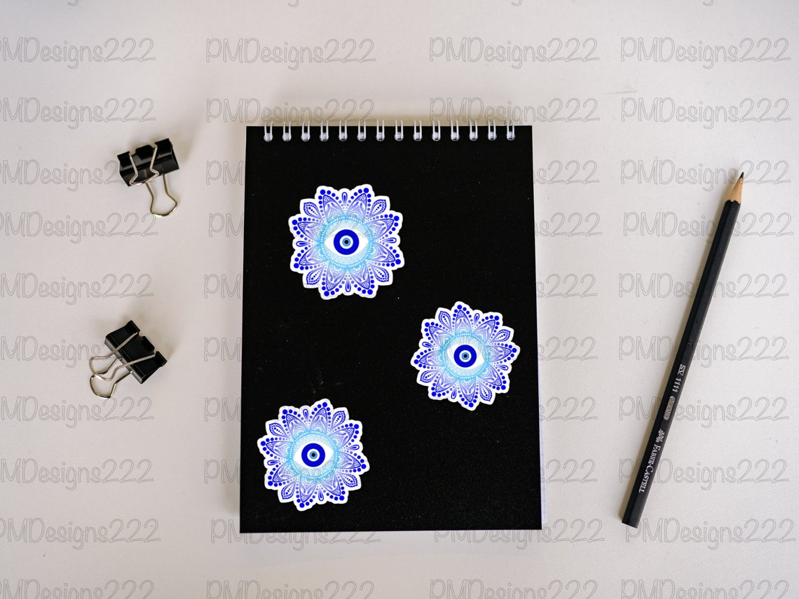 Evil Eye Mandala, Evil Eye Wall Art, Empath Protection, Mandala Art ...