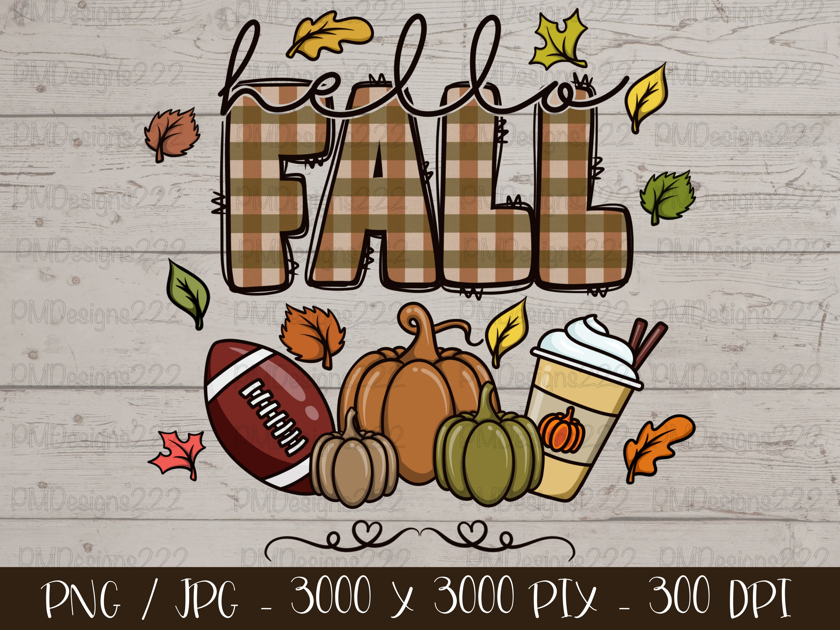 Hello Fall Png, Cute Fall Png, Hello Fall Sublimation Design, Autumn ...