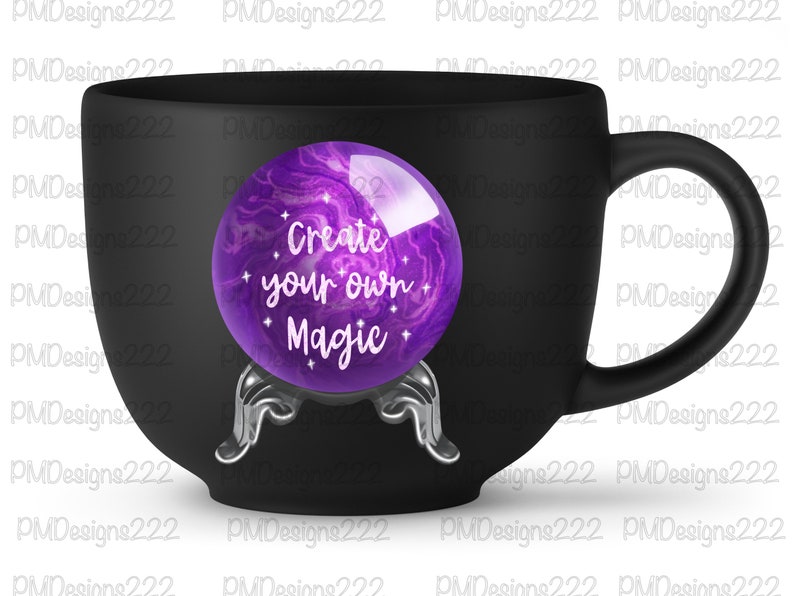 Create Your Own Magic Png, Crystal Ball Sublimation Graphics, Purple ...