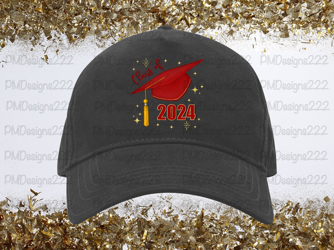 Red Class of 2024 Png, Senior 2024 Png, Graduation 2024 Sublimation ...
