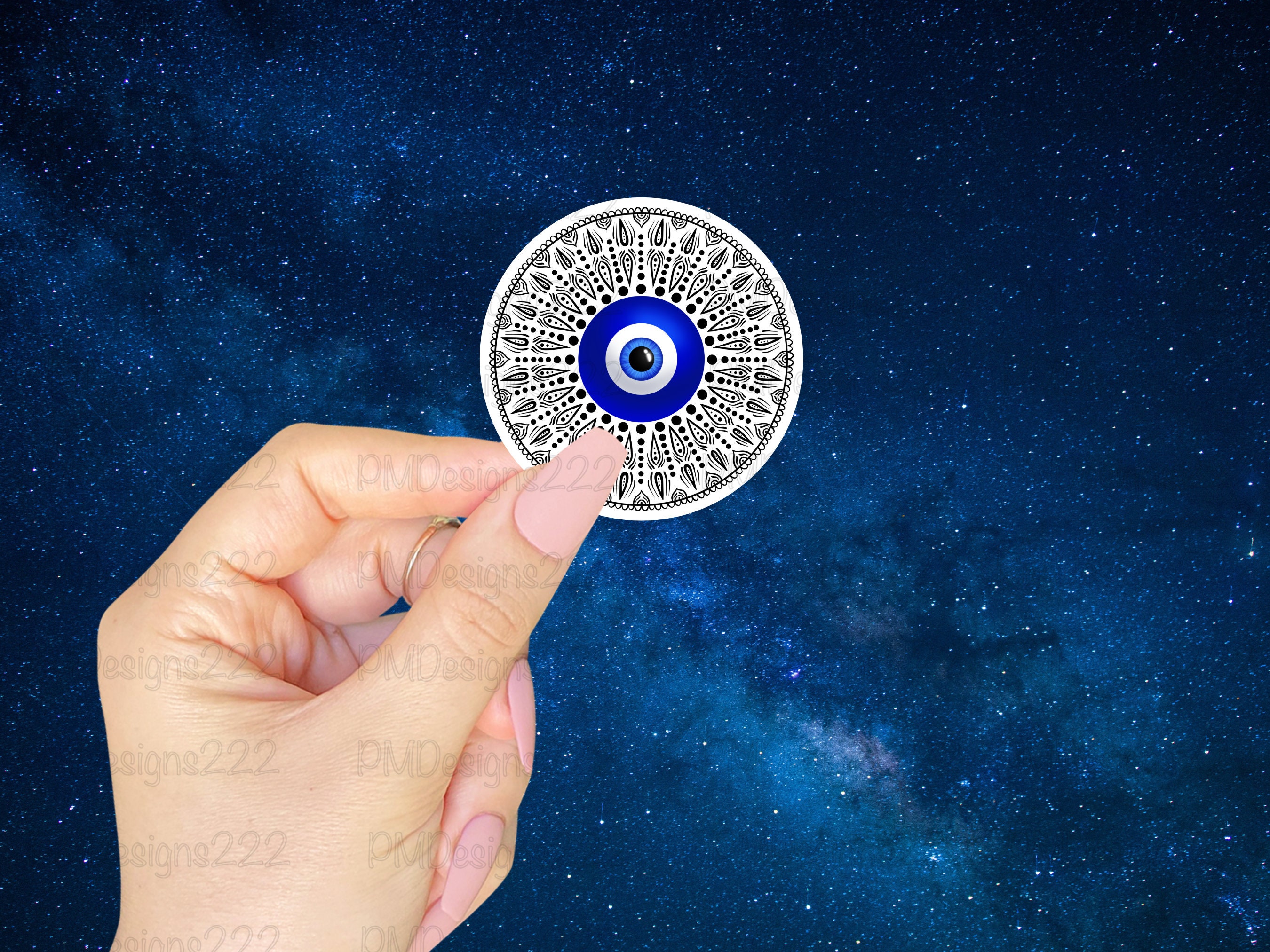 Black Evil Eye Mandala Png, Evil Eye Wall Art, Empath Protection ...