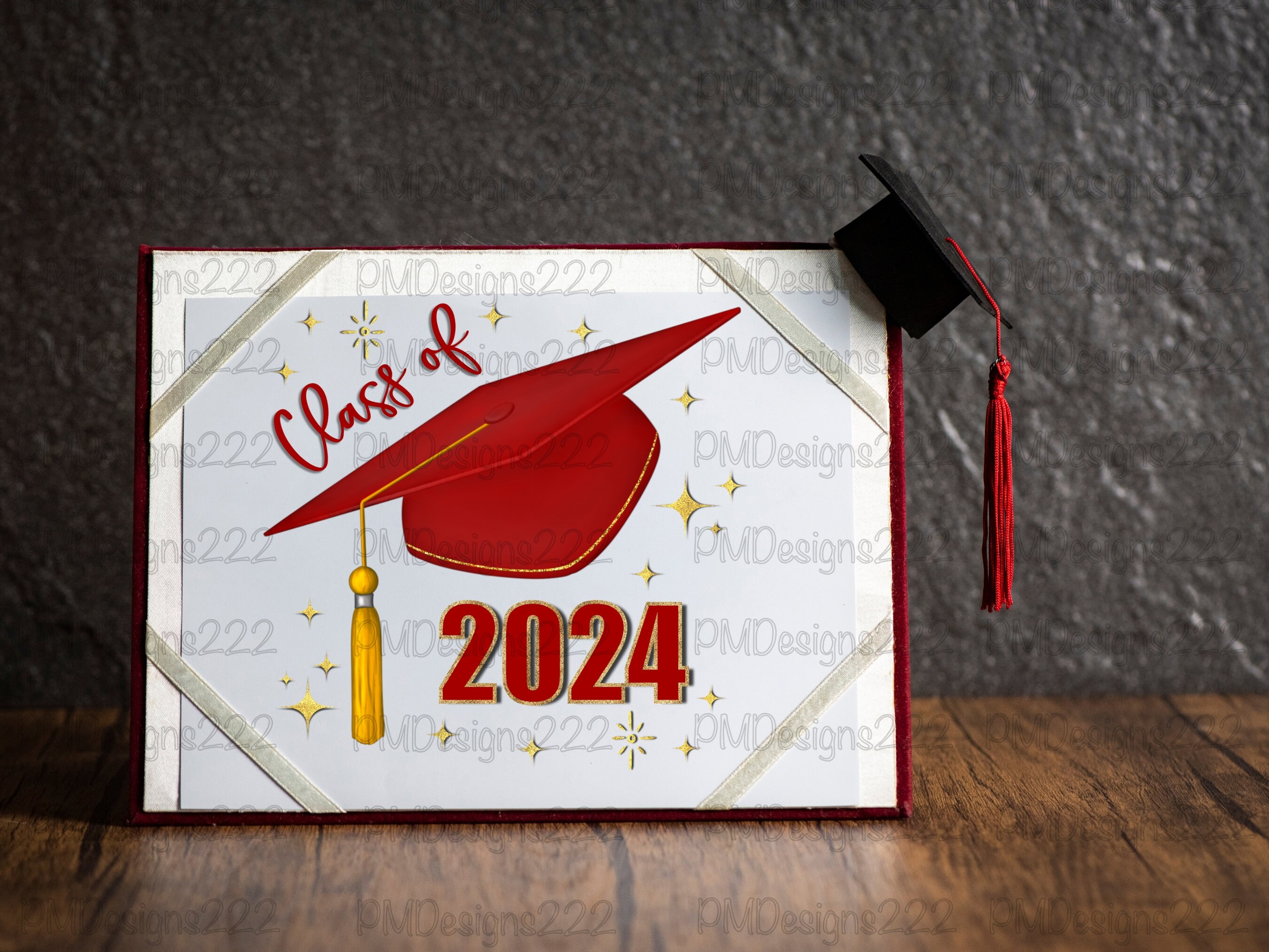 Red Class of 2024 Png, Senior 2024 Png, Graduation 2024 Sublimation ...