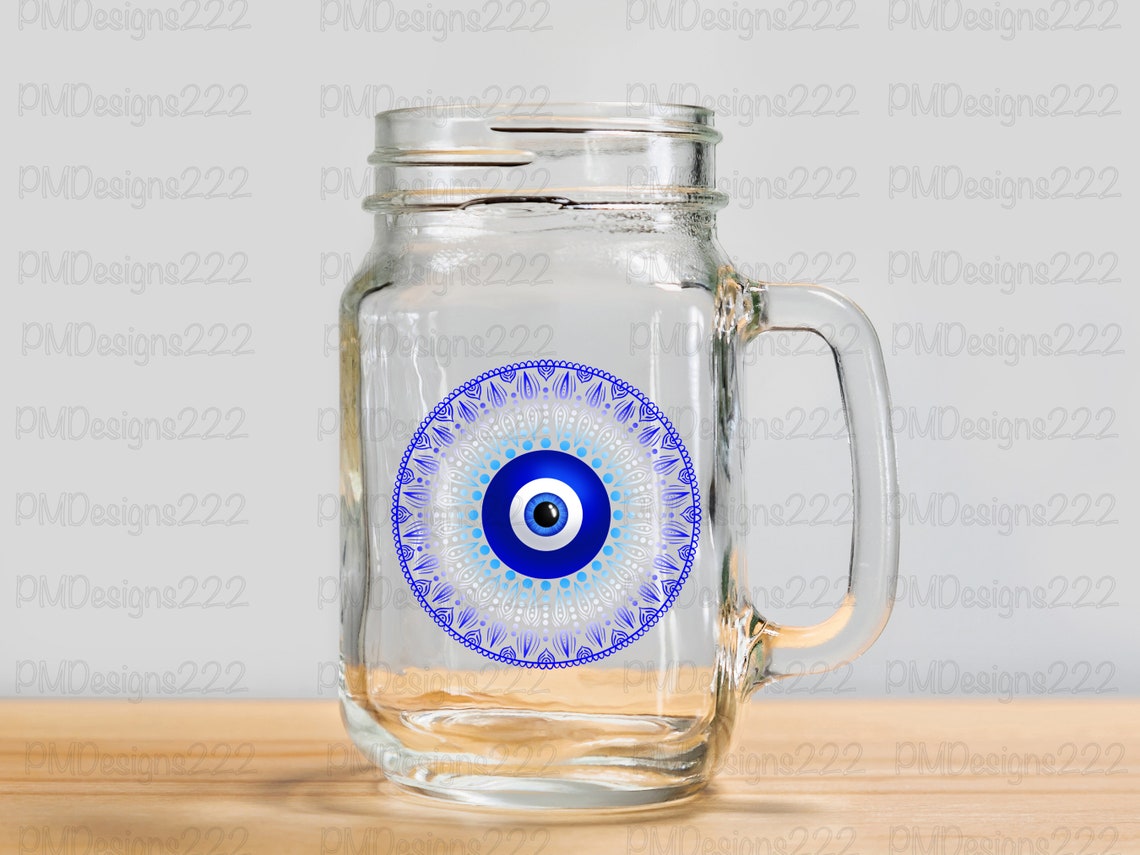 Evil Eye Mandala Png, Evil Eye Wall Art, Empath Protection, Mandala ...
