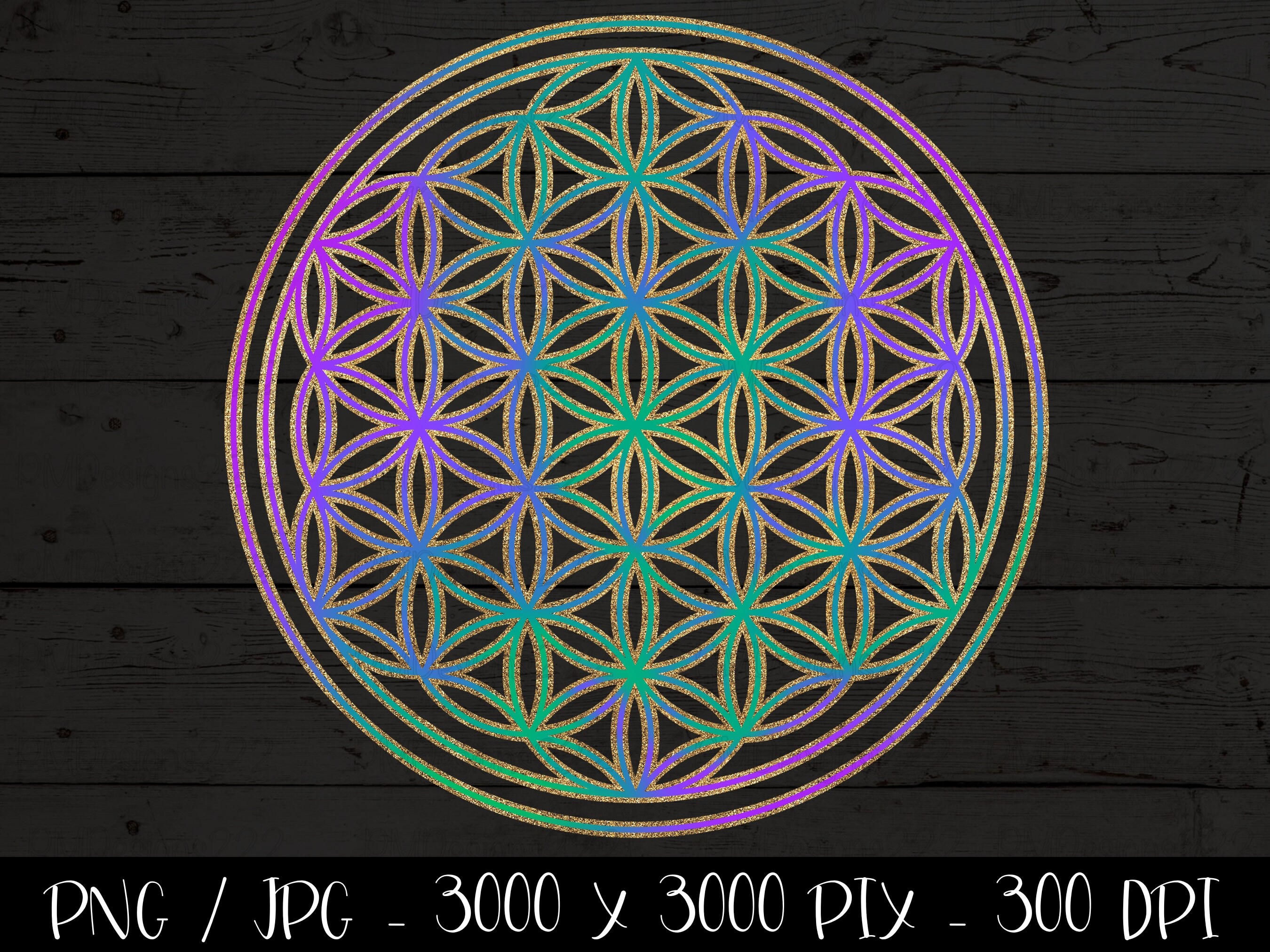 Flower of Life Png, Sacred Geometry Sublimation, Boho Clipart, Mystical ...