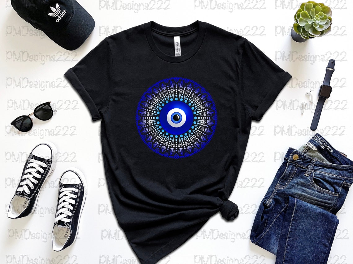 Evil Eye Mandala Png, Evil Eye Wall Art, Empath Protection, Mandala ...