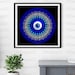 Evil Eye Mandala Png, Evil Eye Wall Art, Empath Protection, Mandala ...