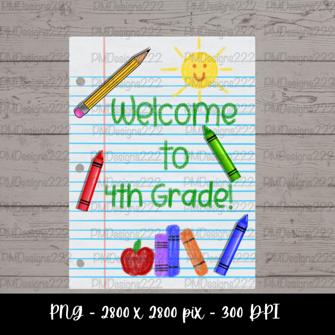 Back to School Sign Printable, Back to School Flyer, Welcome to 4th ...