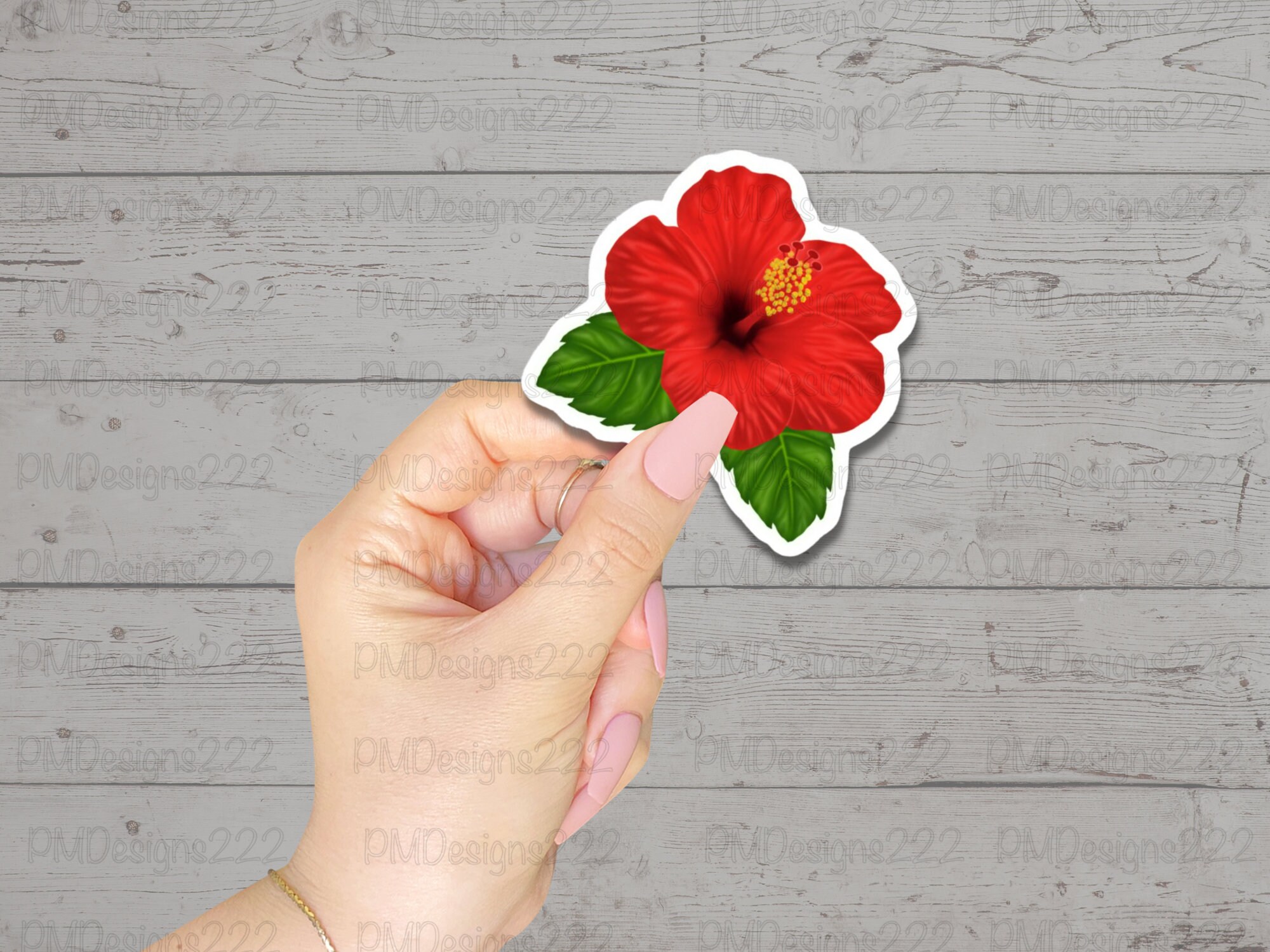 Red Hibiscus Flower Digital Printable, Hibiscus Flower Clipart, Red ...