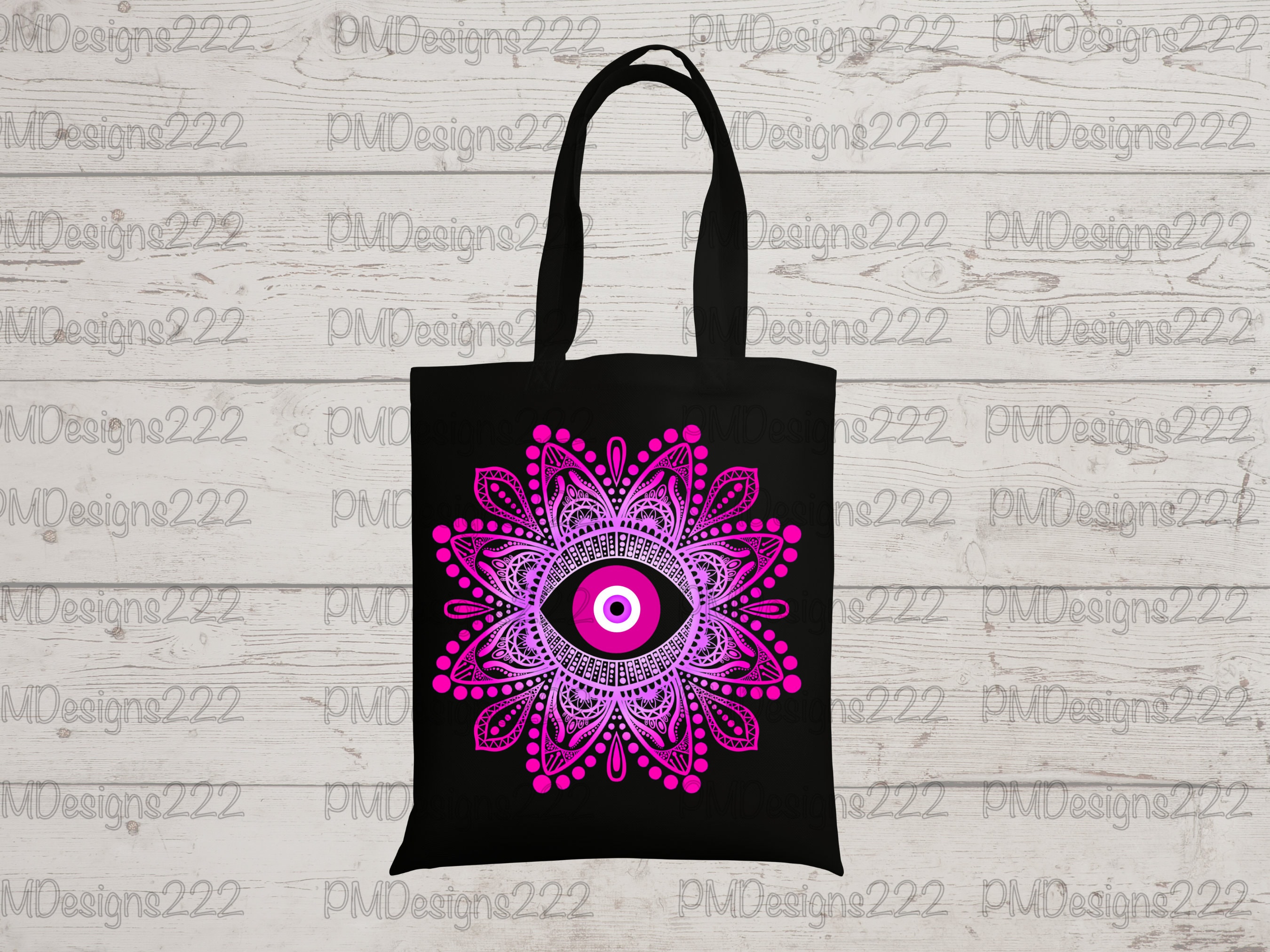 Pink Evil Eye Mandala, Evil Eye Wall Art, Empath Protection, Mandala ...
