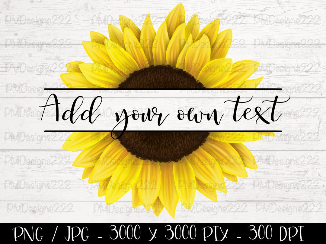 Sunflower Png for Sublimation, Sunflower Clipart, Hand Drawn Sunflower ...