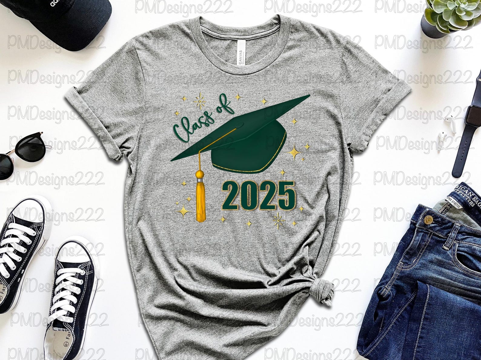 Green Class of 2025 Png, Senior 2025 Png, Graduation 2025 Sublimation ...