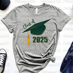 Green Class of 2025 Png, Senior 2025 Png, Graduation 2025 Sublimation ...