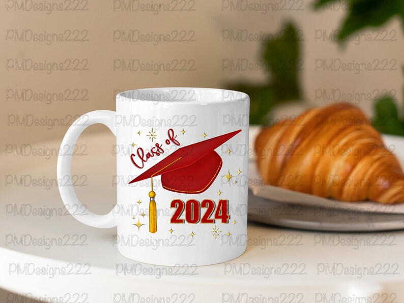 Red Class of 2024 Png, Senior 2024 Png, Graduation 2024 Sublimation ...