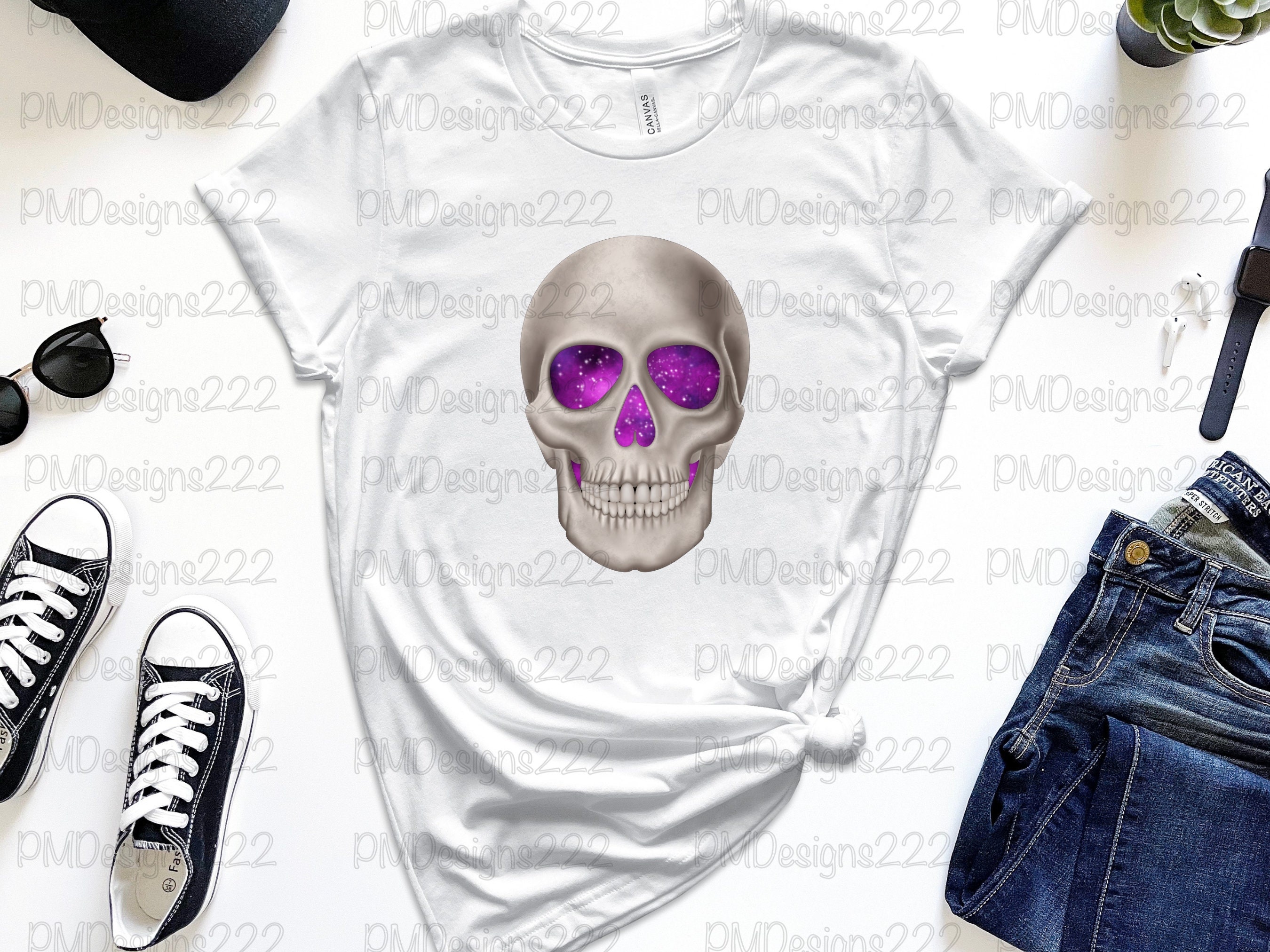 Space Skull Png, Skull Sublimation Graphics, Skull Digital Artwork ...