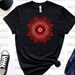 Red Evil Eye Mandala, Evil Eye Wall Art, Empath Protection, Mandala Art ...
