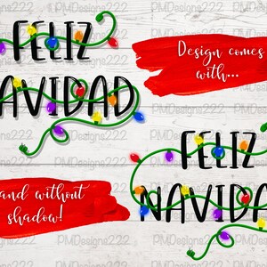 Feliz Navidad Png, Christmas Lights Png, Navidad Png for Gift ...