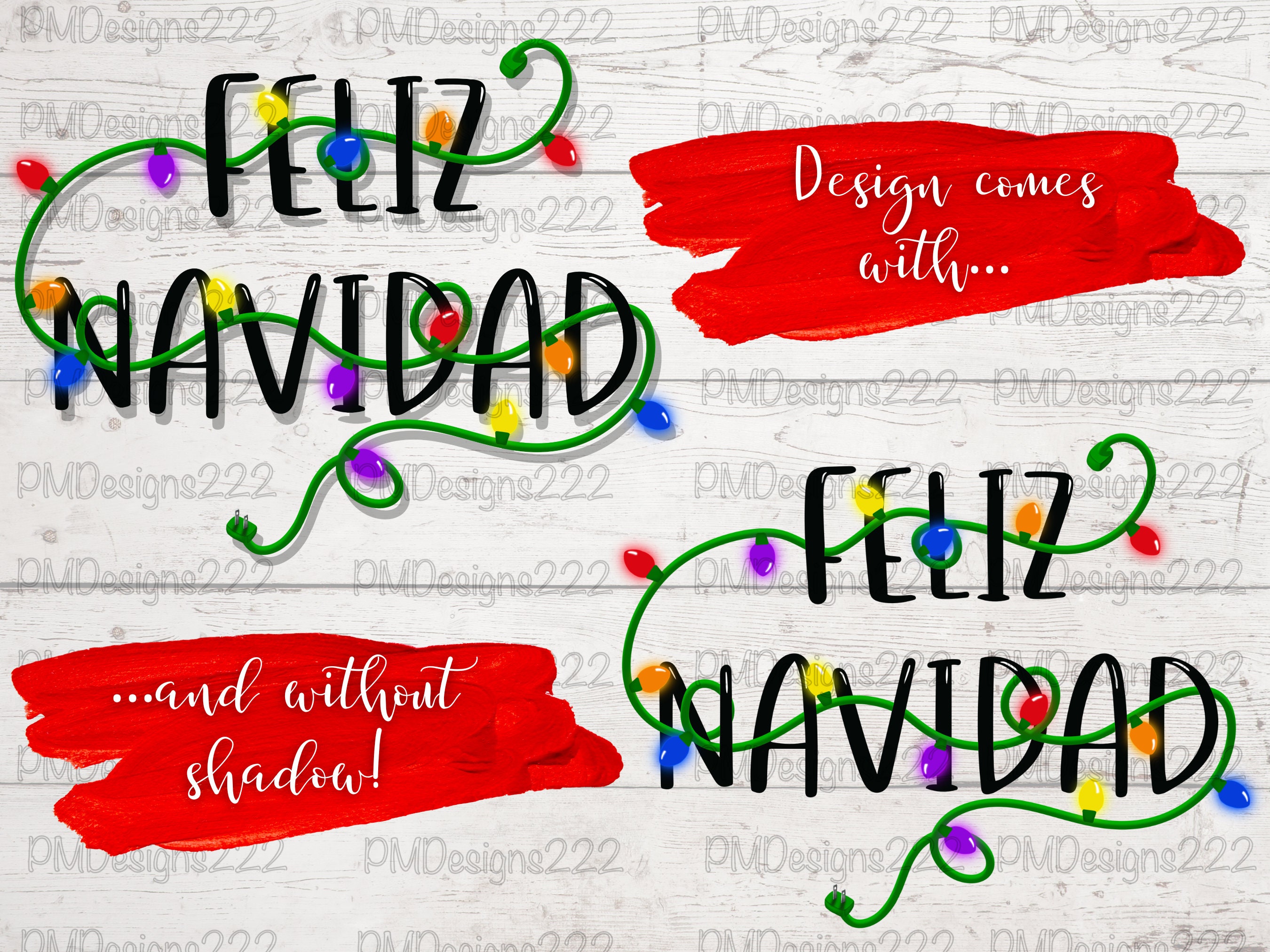 Feliz Navidad Png, Christmas Lights Png, Navidad Png for Gift ...