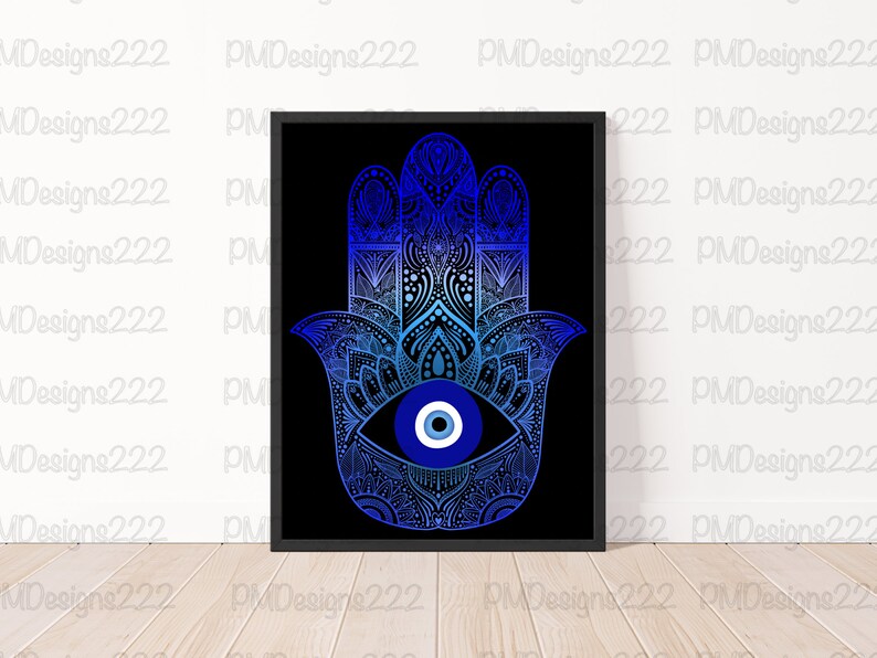 Evil Eye Hamsa Hands Mandala Bundle, Empath Protection- PNG Files ...