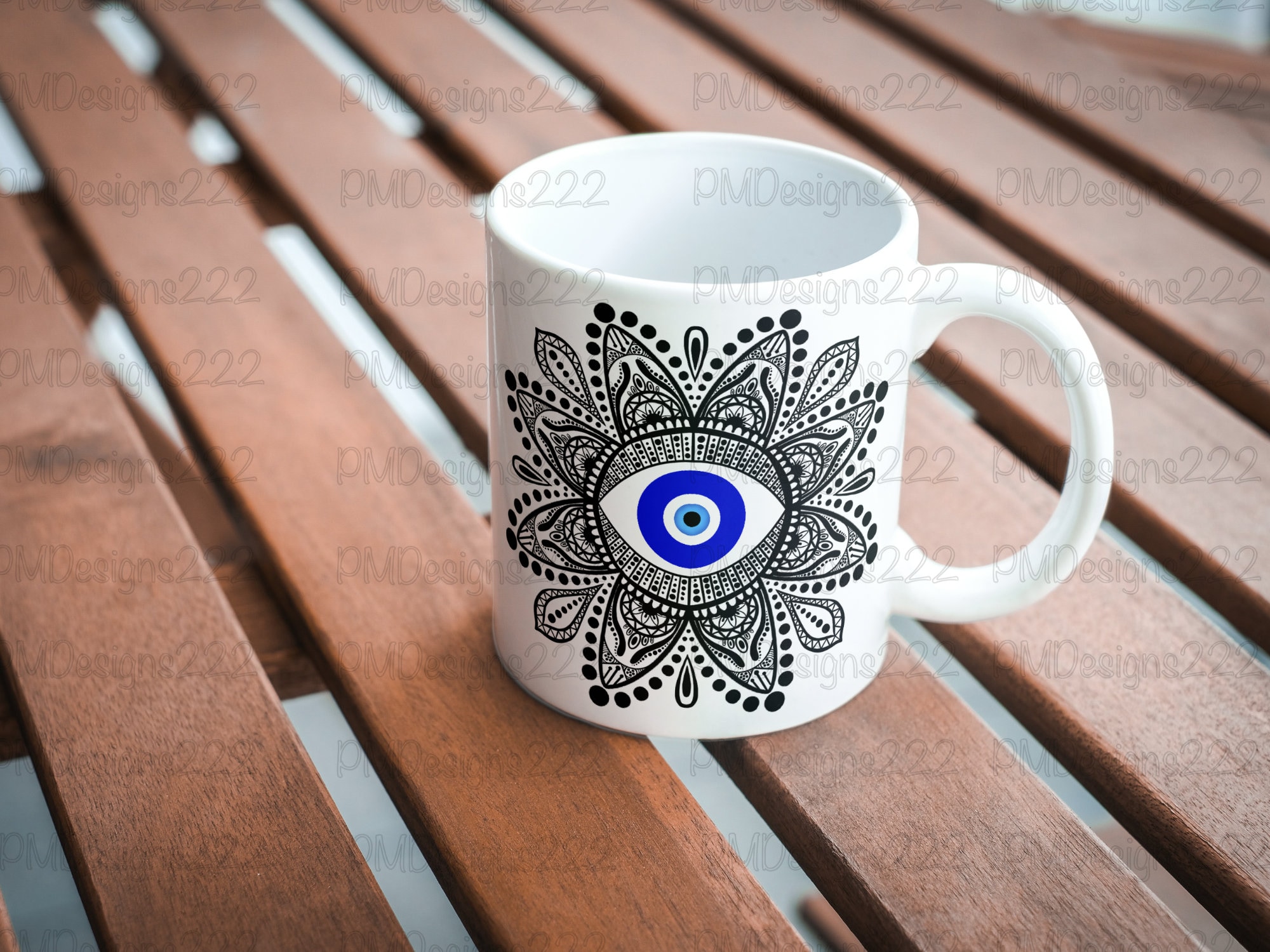 Evil Eye Black Mandala, Evil Eye Wall Art, Empath Protection, Mandala ...