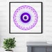 Purple Evil Eye Mandala Png, Evil Eye Wall Art, Empath Protection ...