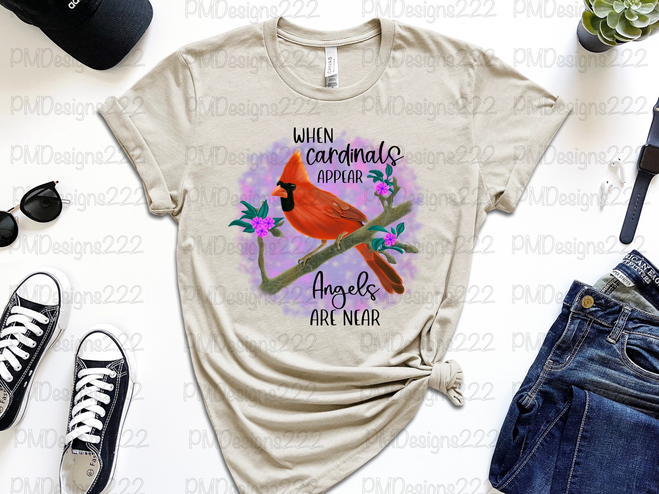 Red Cardinal Memorial Sublimation Graphic, Red Cardinal Png for DIY ...