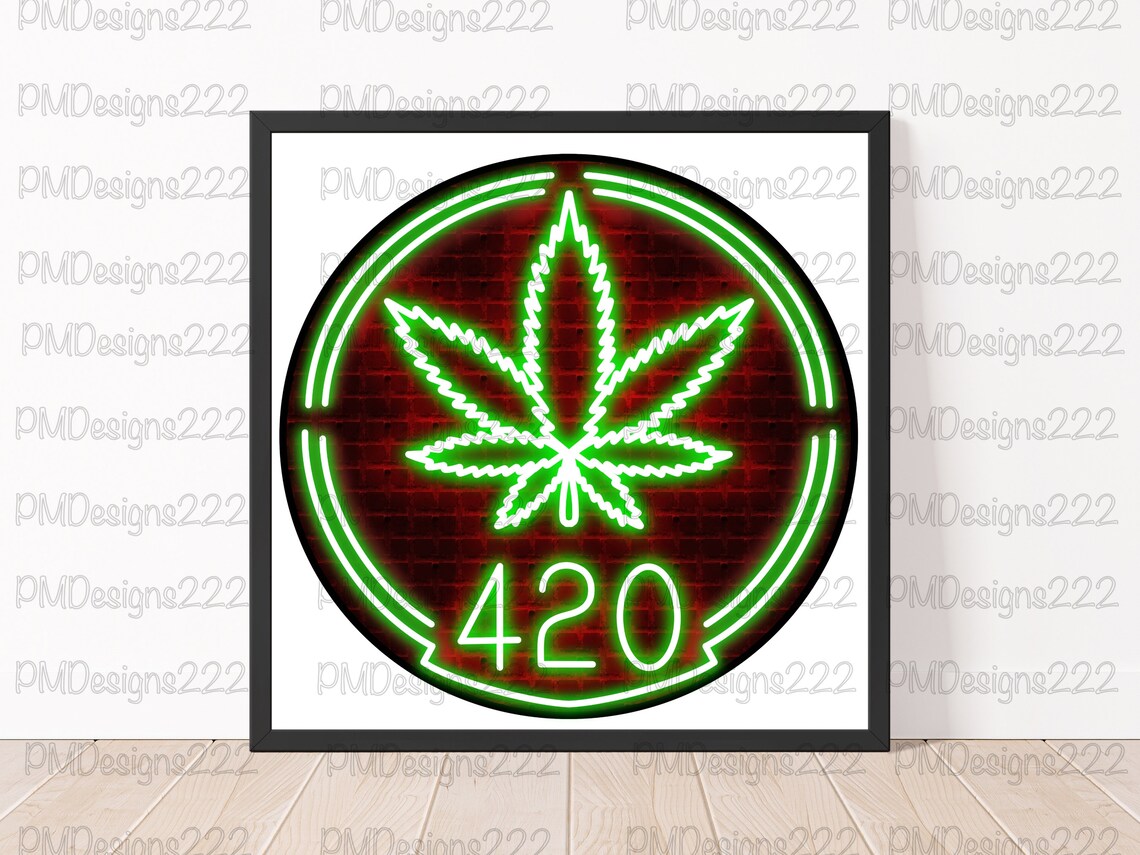 420 Neon Sign Png Weed Sublimation 420 Sublimation Graphics - Etsy