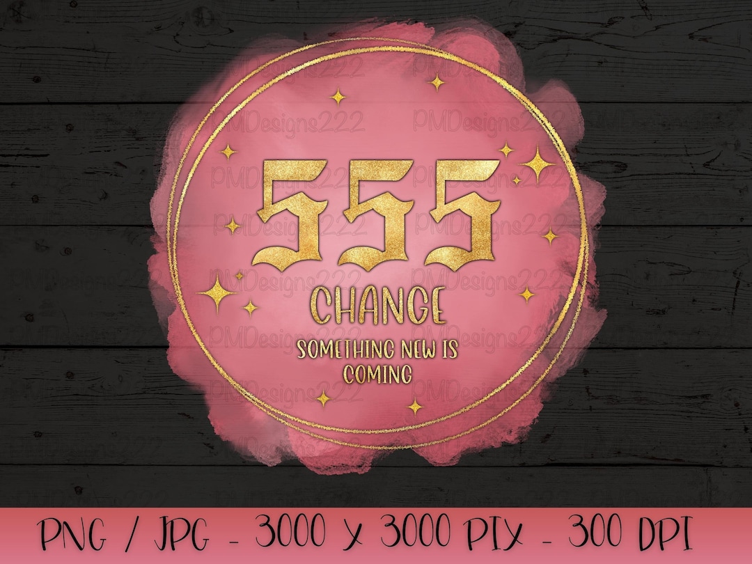 555 Angel Number Sublimation Graphics, Angel Number Png, Angel Number ...