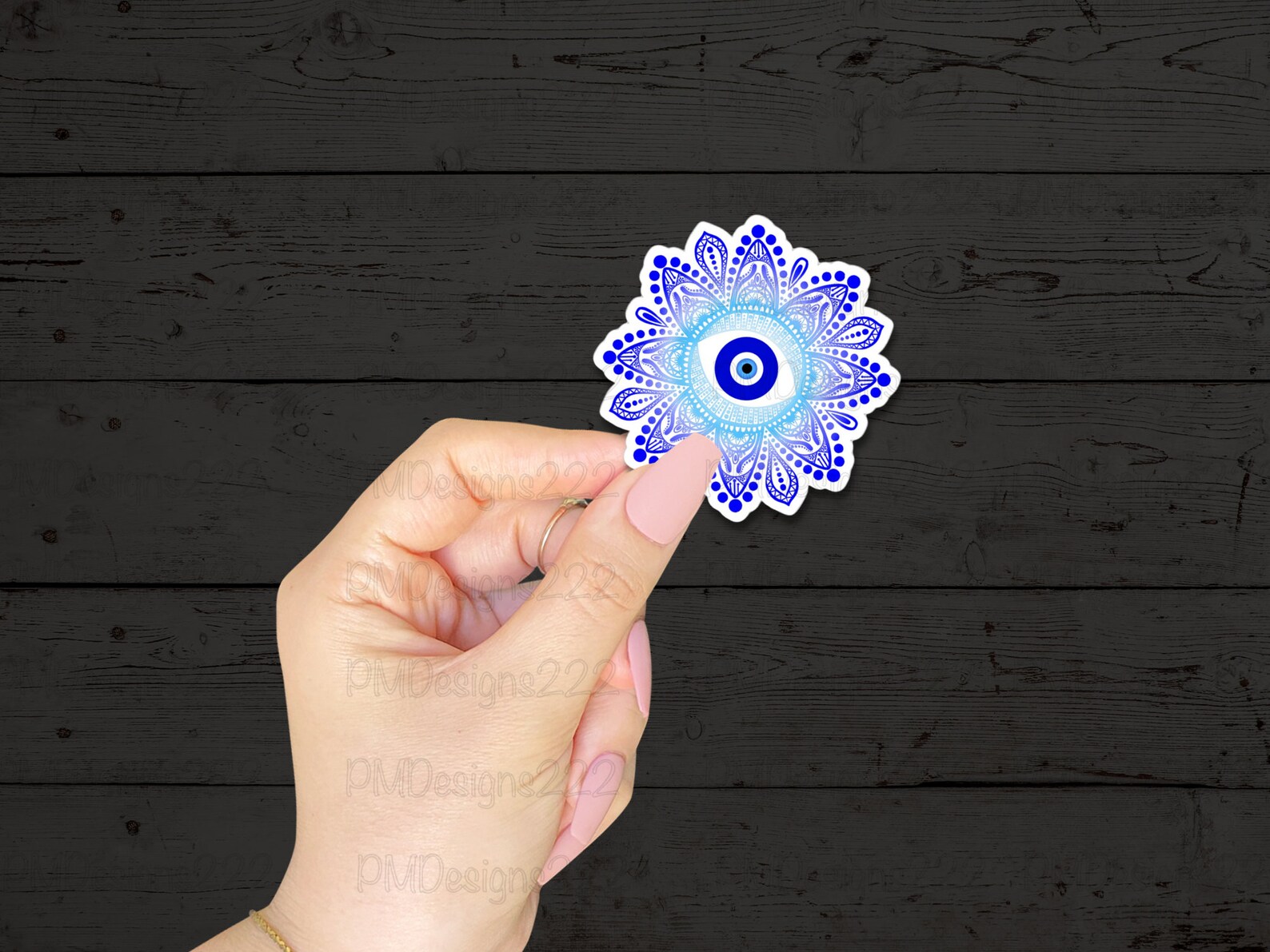 Evil Eye Mandala, Evil Eye Wall Art, Empath Protection, Mandala Art ...