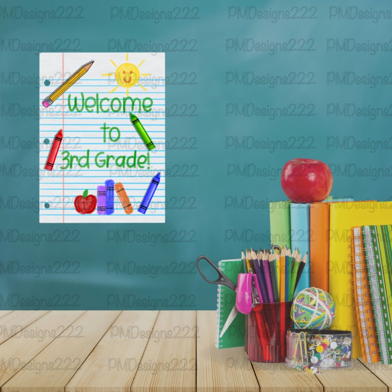 Back to School Sign Printable, Back to School Flyer, Welcome to 3rd ...