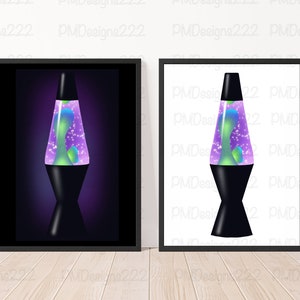 Black Lava Lamp PNG, Retro Clipart, 90s Png, Lava Lamp Digital Print ...