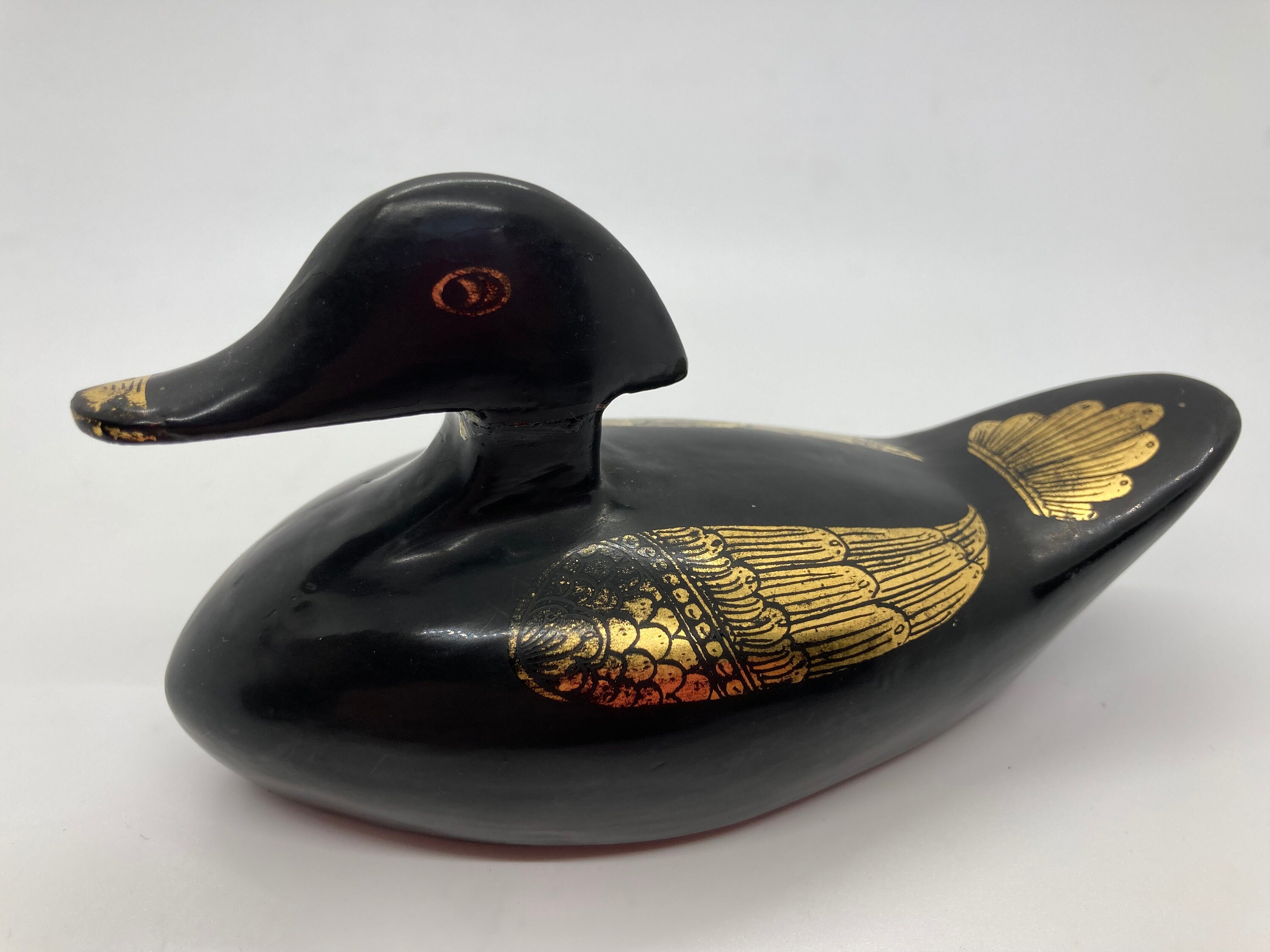 Vintage Ceramic Figurine of a Duck - Etsy